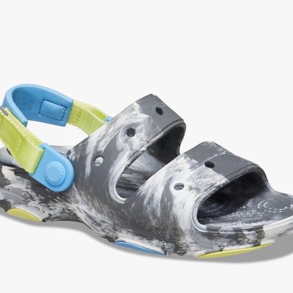 CROCS | Shoes | Kids Gray And Blue Crocs | Poshmark